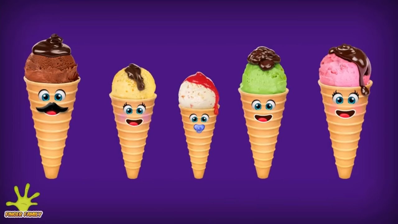 Fun Ice Cream/Ice-Cream Cone Finger Family Play with Surprise Eggs ...
