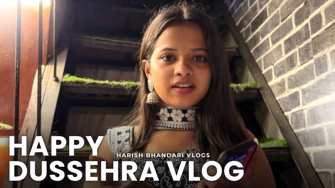 Happy Dassehra Vlog with Nuttz 2k25 🌸| Harish Bhandari | Marathi Vlogs ...