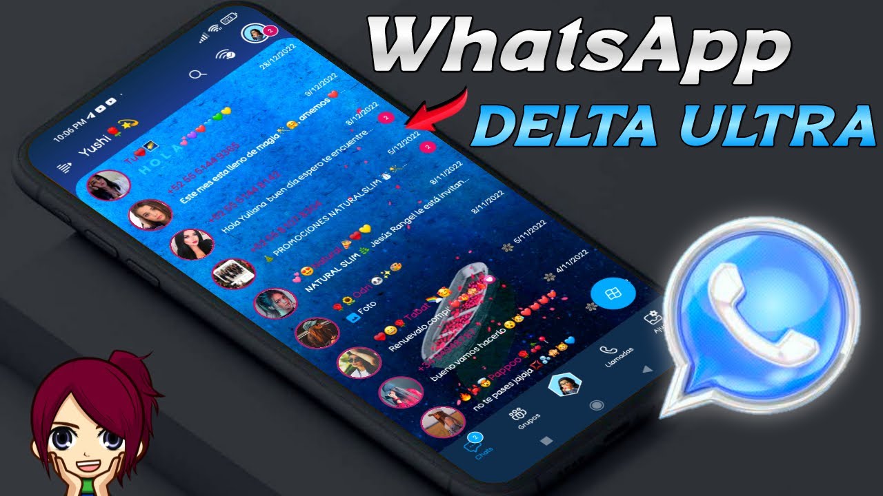 🌹 WhatsApp DELTA ULTRA 4.2.0F EXT 🚀 Funciones Únicas | Yushi Android ...