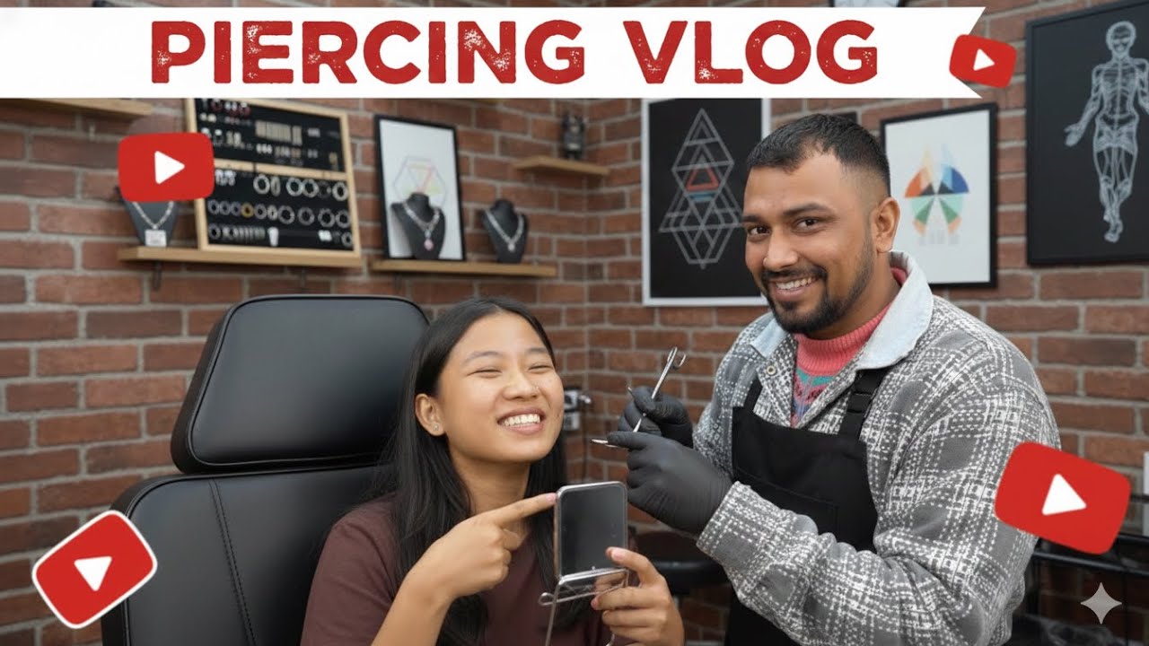 Most Satisfying Piercing Ever 🔥 | Client Reaction Piercing Vlog - YouTube