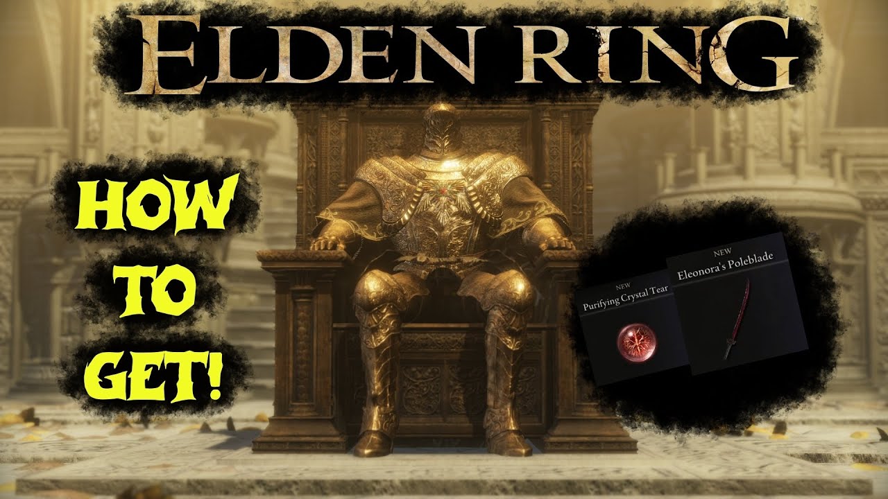 Elden Ring - Eleonora´s Poleblade + Purifying Crystal Tear LOCATION ...