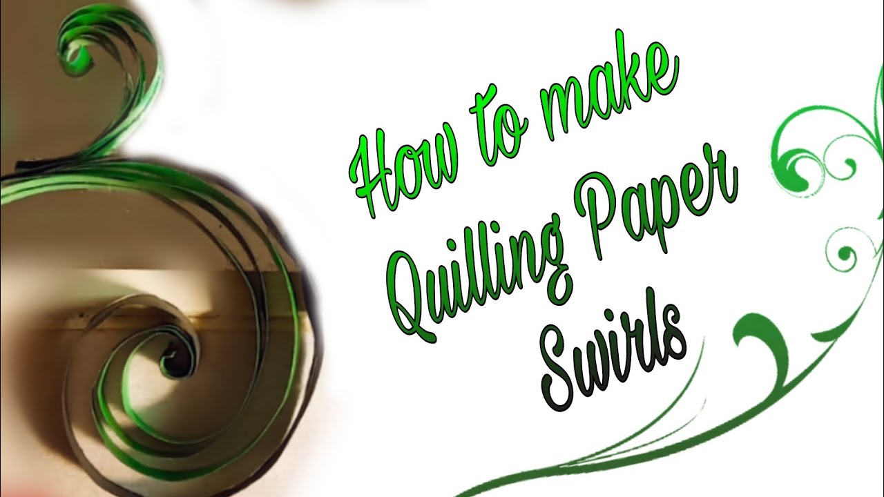 How to make Quilling swirls | Paper swirls | Paper craft | Easy to make ...