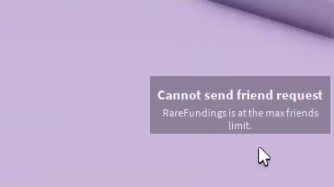"Max Friends" be like.. | Roblox - YouTube