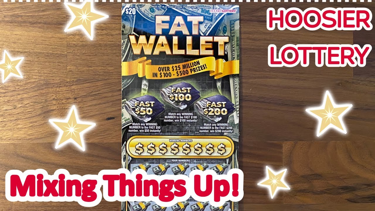 Fat Wallet - Indiana Scratch Off Tickets - Hoosier Lottery - $20 ...