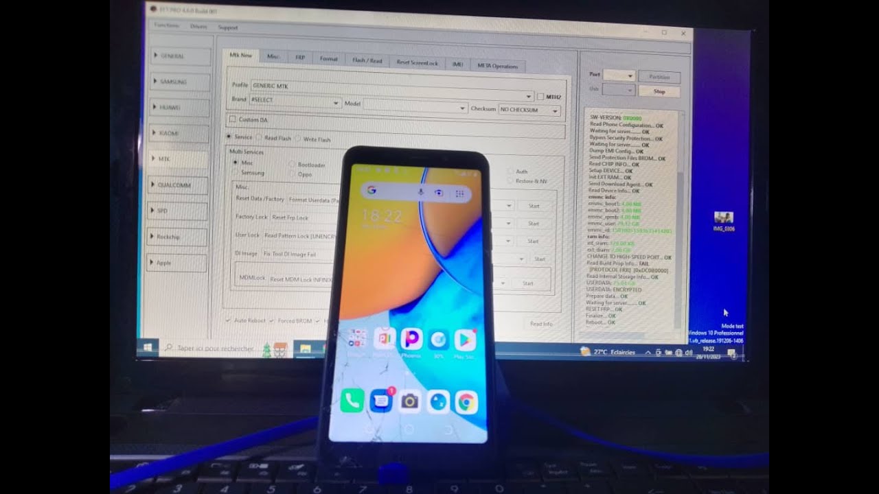 FRP TECNO BE6 One click - YouTube