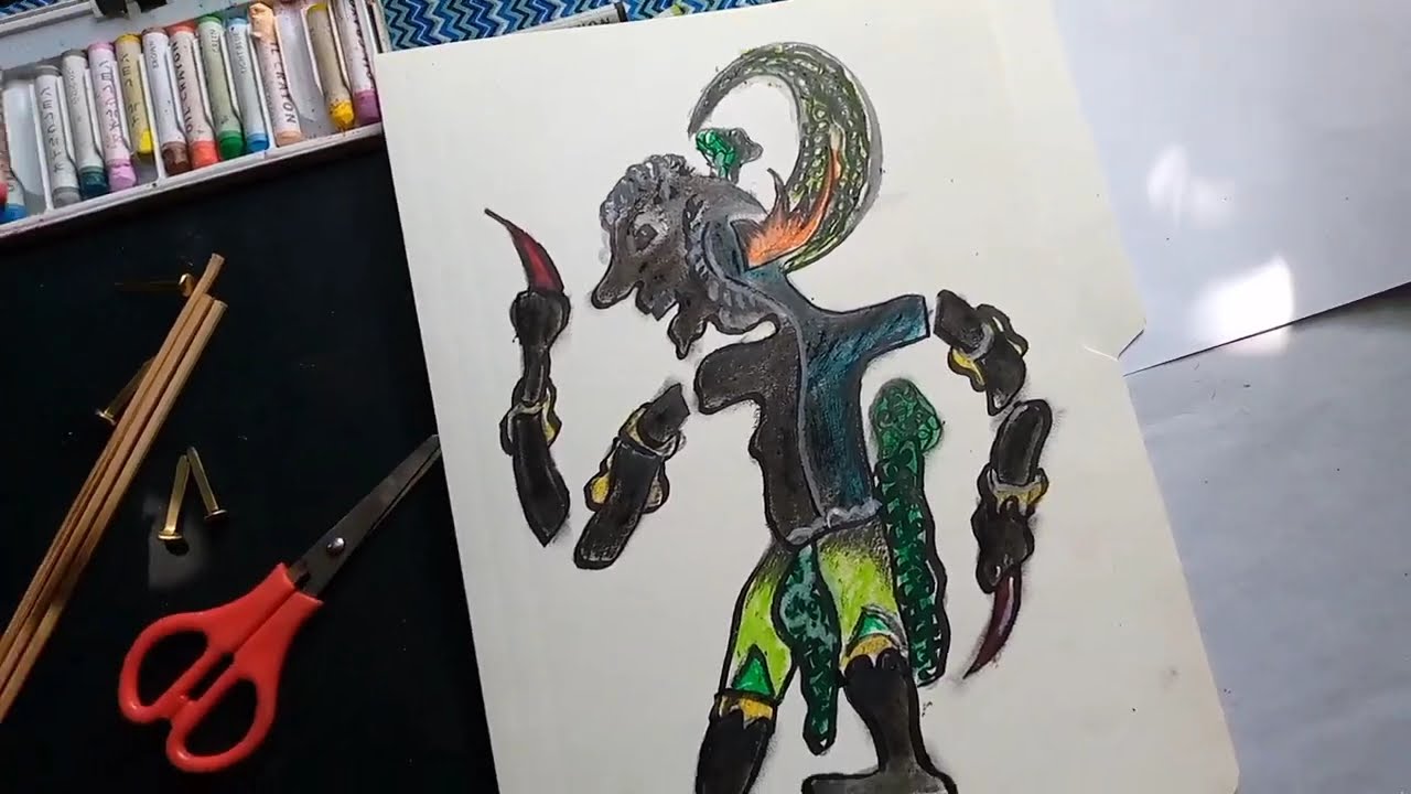 " HOW TO MAKE WAYANG KULIT PUPPET "| tips & ideas | Art of Eco | - YouTube