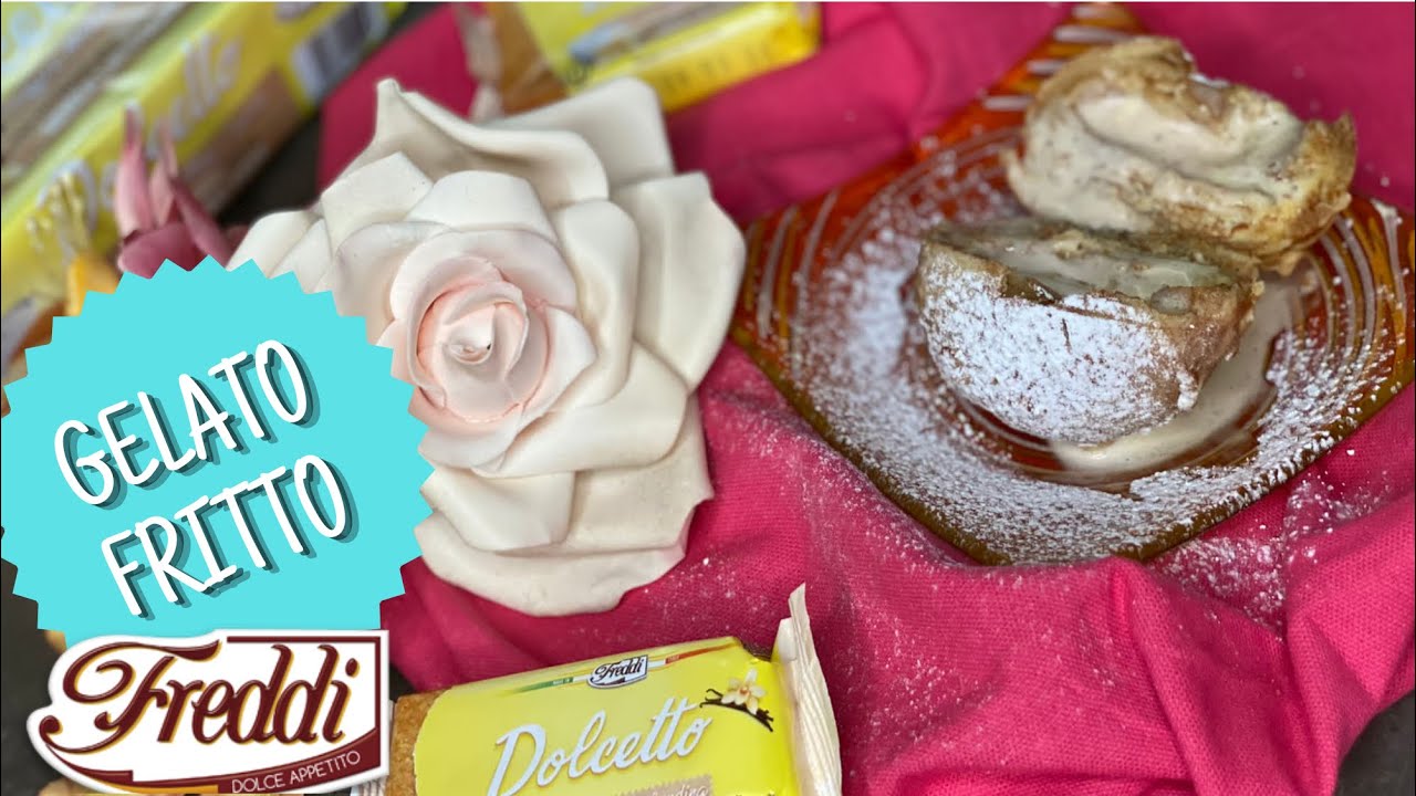 GELATO FRITTO CON MERENDINA @Freddidolciaria \ FRIED ICE CREAM - YouTube