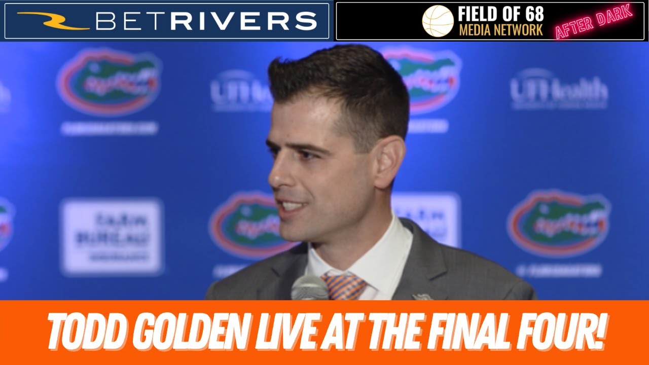Florida Gators head coach TODD GOLDEN interview at the FINAL FOUR - YouTube