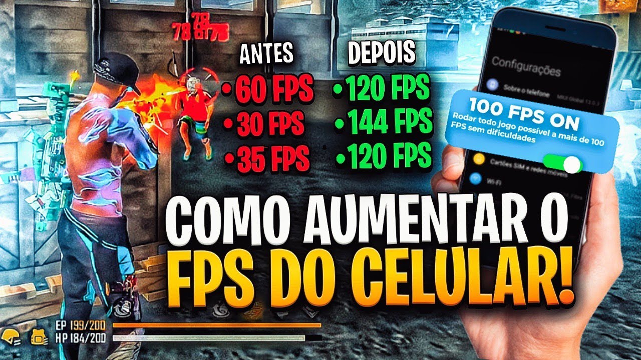 COMO CONSEGUIR MAIS DE 100 FPS EM QUALQUER JOGO![SEM ROOT E SEM MOD ...