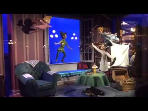 Animated Peter Pan Display Window at Disneyland! - YouTube
