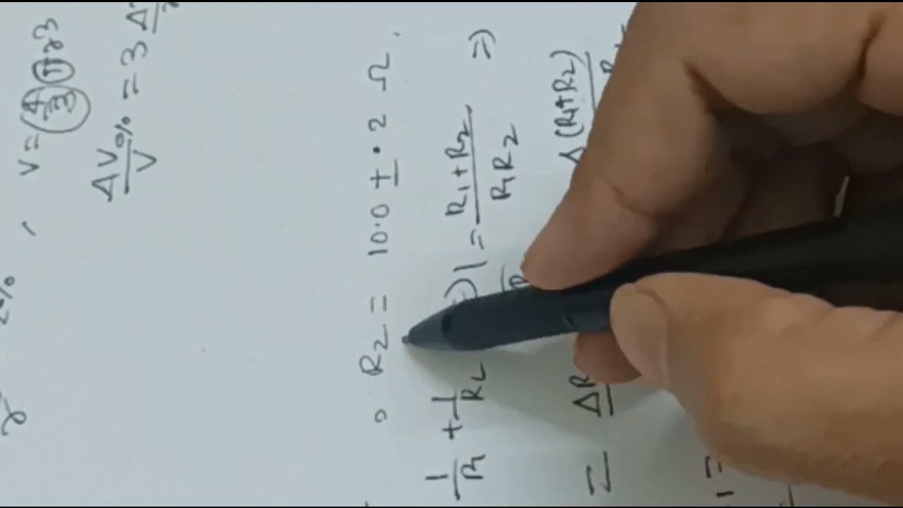 Units and measurements (Error analysis) JEE mains/Advanced question🙋 answer with complete👌💯 ...