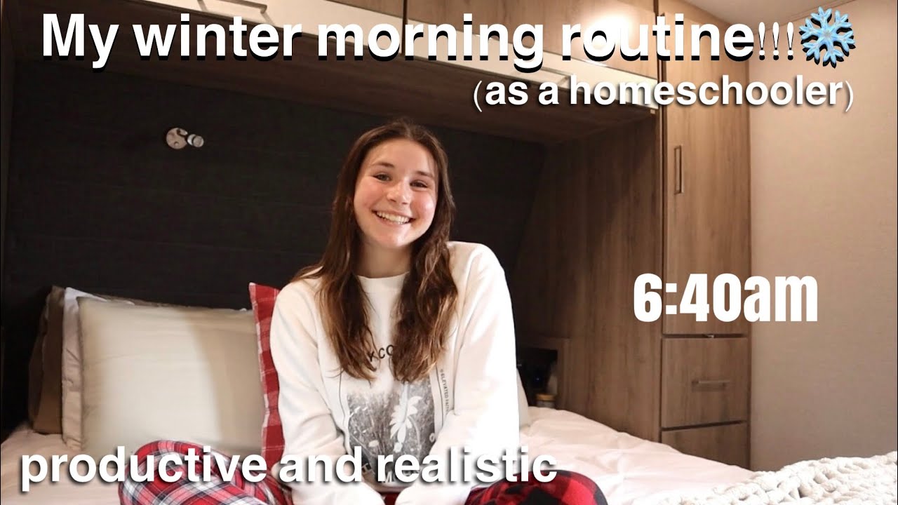 My winter morning routine as a homeschooler in high school(VLOGMAS-ish day 2)!!! - YouTube