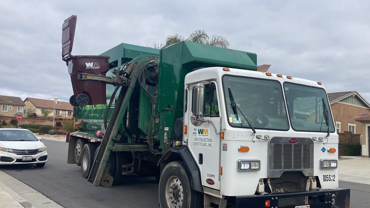 Waste Management 105532 Peterbilt 320 Amrep - YouTube