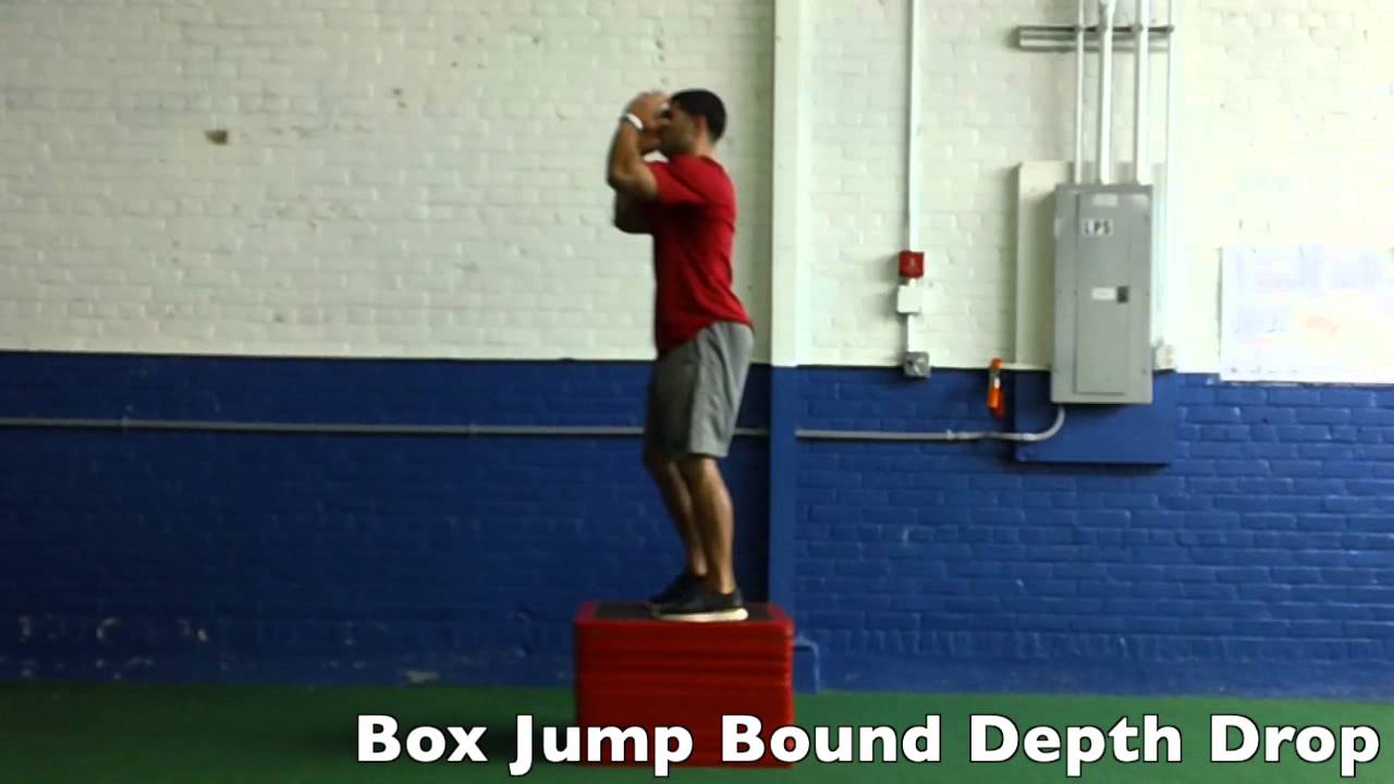 Box jump Bound depth drop - YouTube