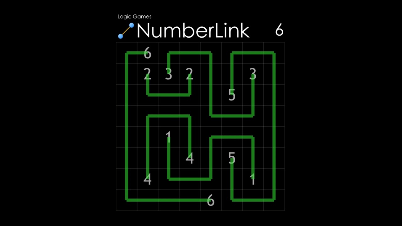 NumberLink Answers [All Levels] ~ 100 Logic Games - YouTube