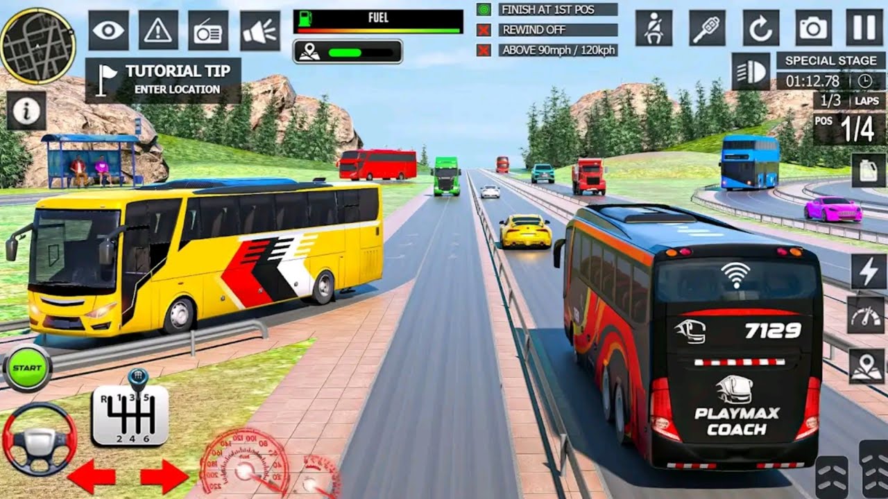Urban Cruiser: Bus Driving Challenge Mountain Driver - Android Gameplay ...
