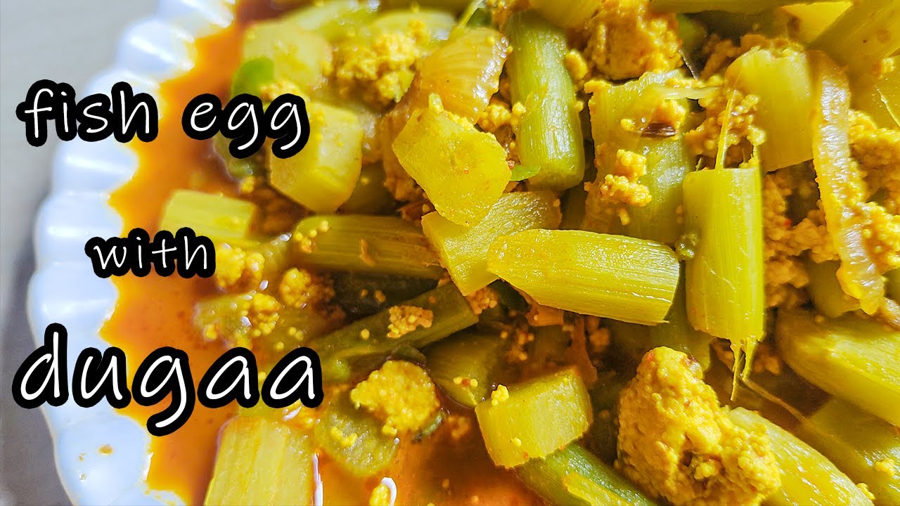 duga with fish egg curry #supertesty - YouTube