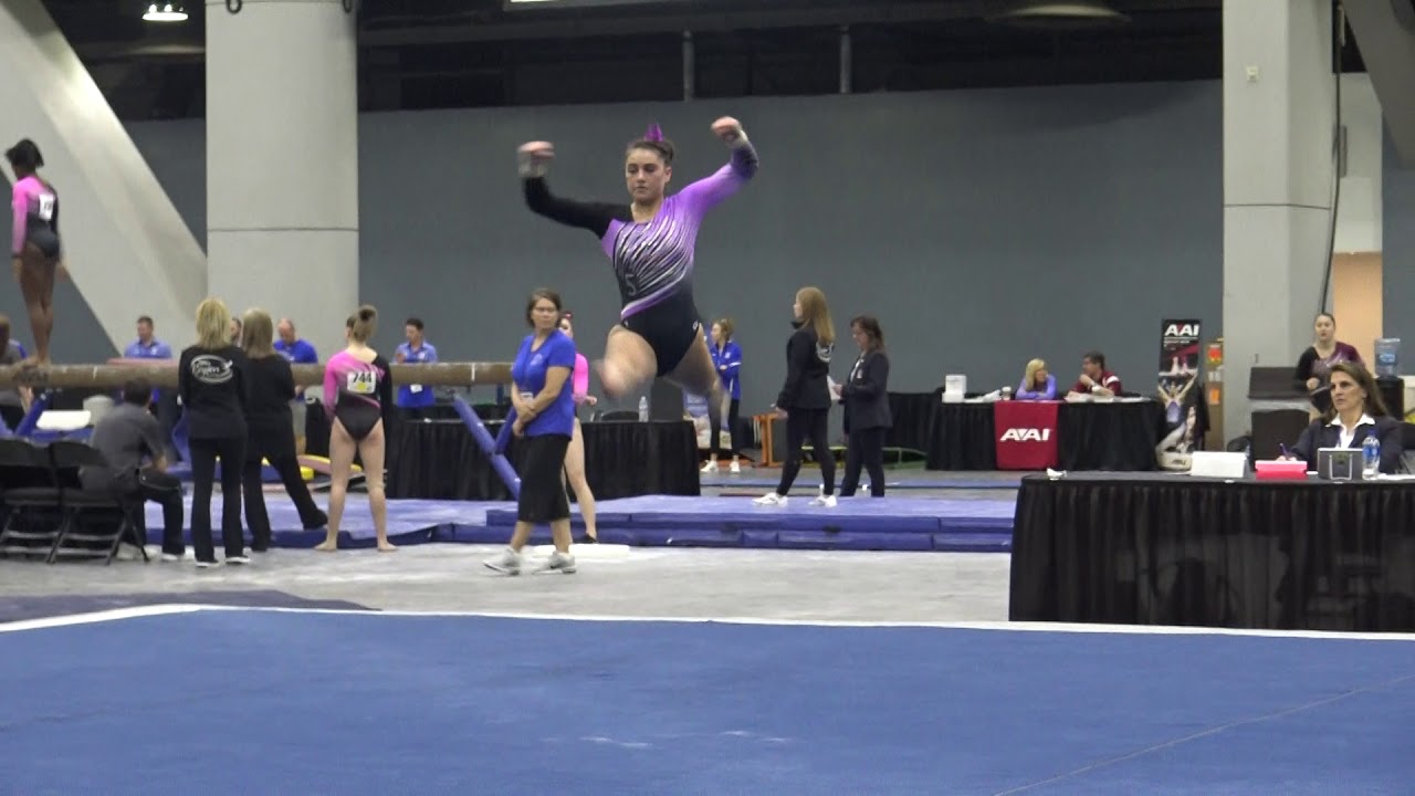 SrA Delanie Harkness, Twistars USA | L10 Floor 2018 JO Nationals - YouTube