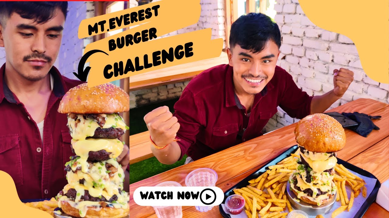 MT. EVEREST BURGER CHALLENGE || Lama Grill Burger || Mo2 Vlogs - YouTube