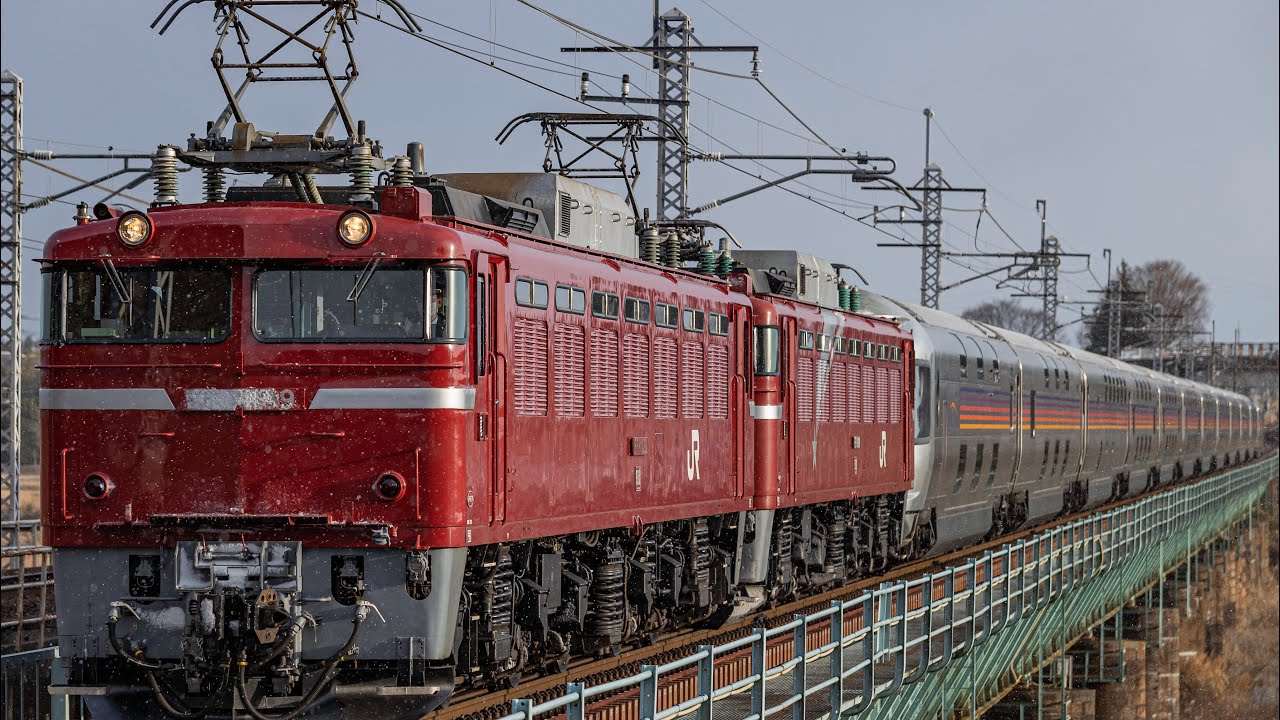 回9110レ EF81 139+EF81 98(次ﾑ)+E26系 常磐線カシオペア紀行返却回送救援 - YouTube