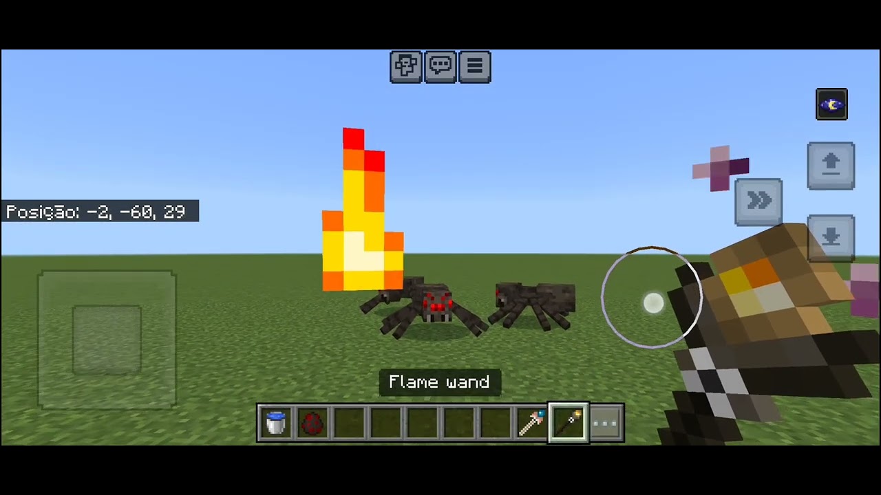 Flame wand - Simple wands addon for Minecraft PE. - YouTube