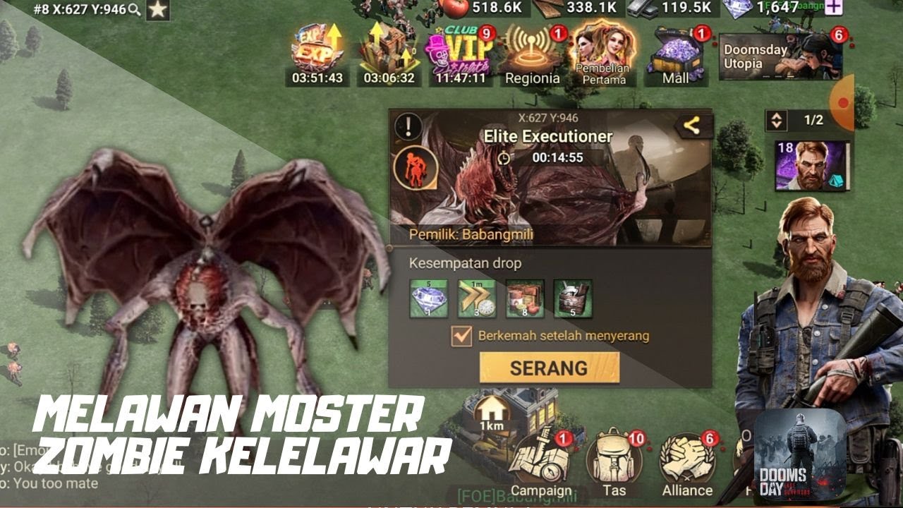 Doomsday: Last Survivors Gameplay || Melawan Monster Zombie Kelelawar ...