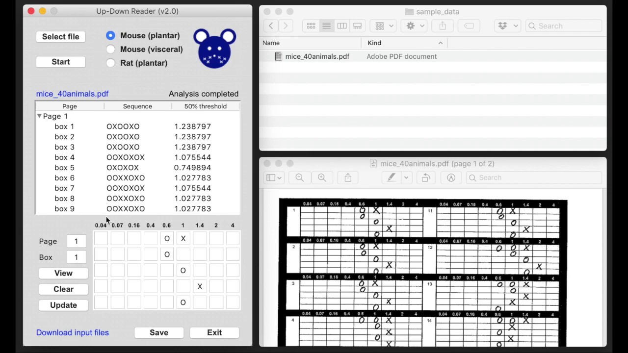 Up-Down Reader: A Free Software for Efficiently Processing von Frey ...