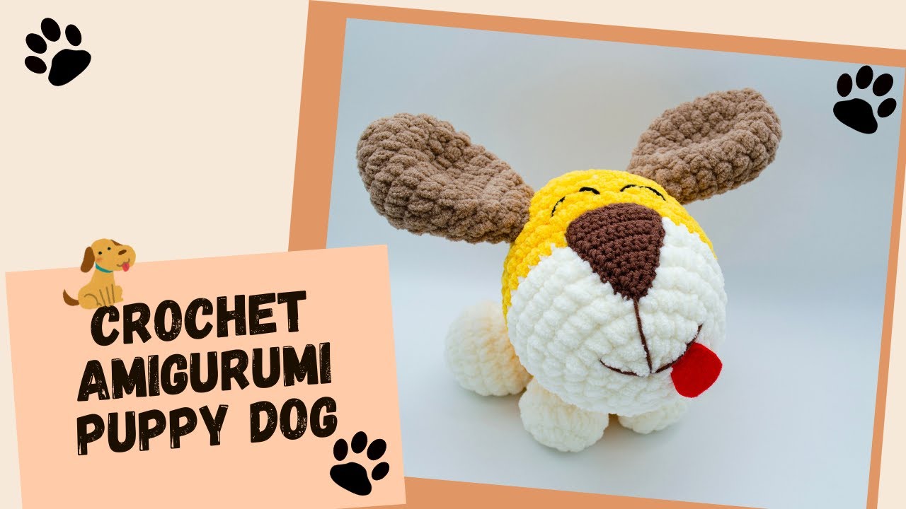 🇺🇸How To Crochet Amigurumi Puppy Dog Step by Step Tutorial/Crochet ...