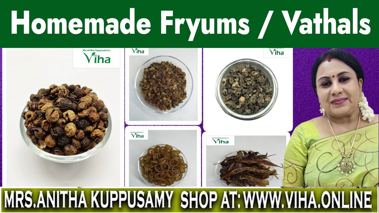 Viha Homemade Fryums / Vathal | Viha Online Homemade Foods | Anitha ...