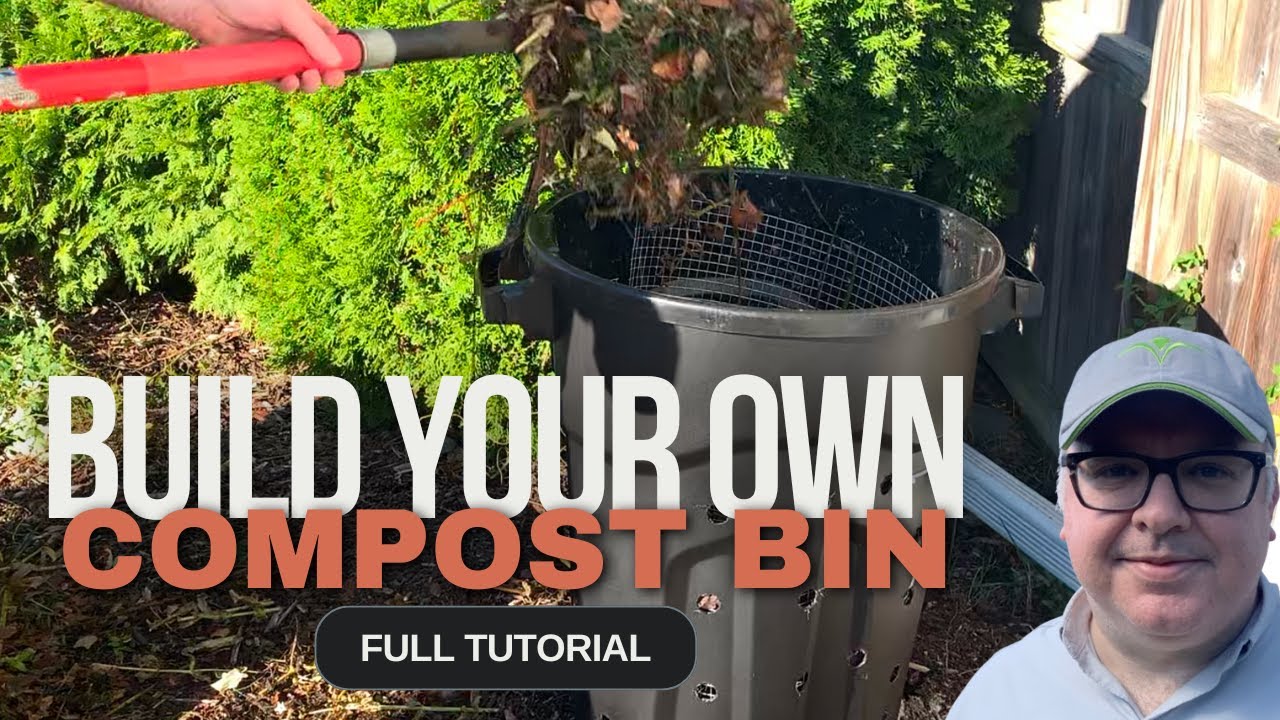 Make QUICK Compost in a Trash Can - It's SUPER EASY! - YouTube