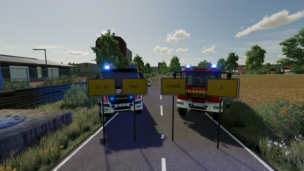 Ls 22 Farm ST 2 Wir bekommen das Feuerwehr auto zum laufen - YouTube