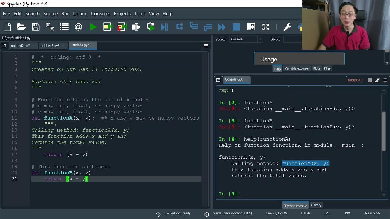 Python Programming - Programmer Speak T02 - Comments and Documentation (Part 2/2) - YouTube