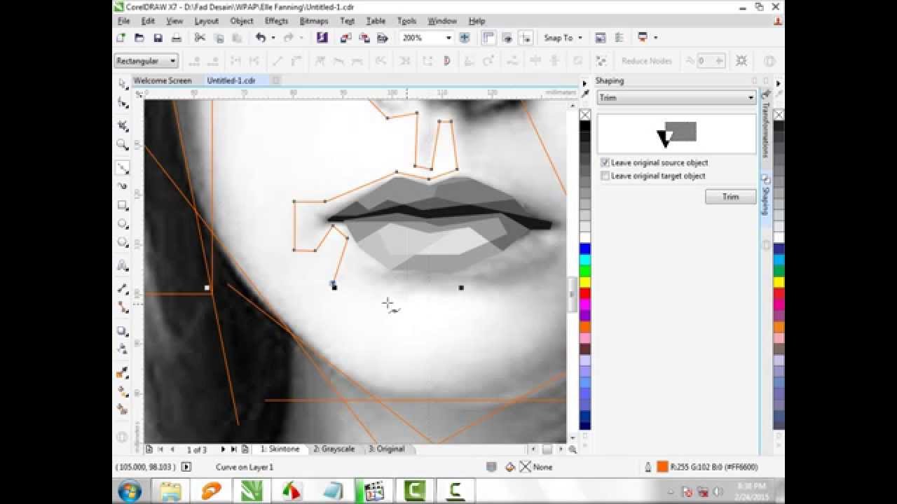 Facet Wajah bagian 3 - Tutorial WPAP by Ef - YouTube