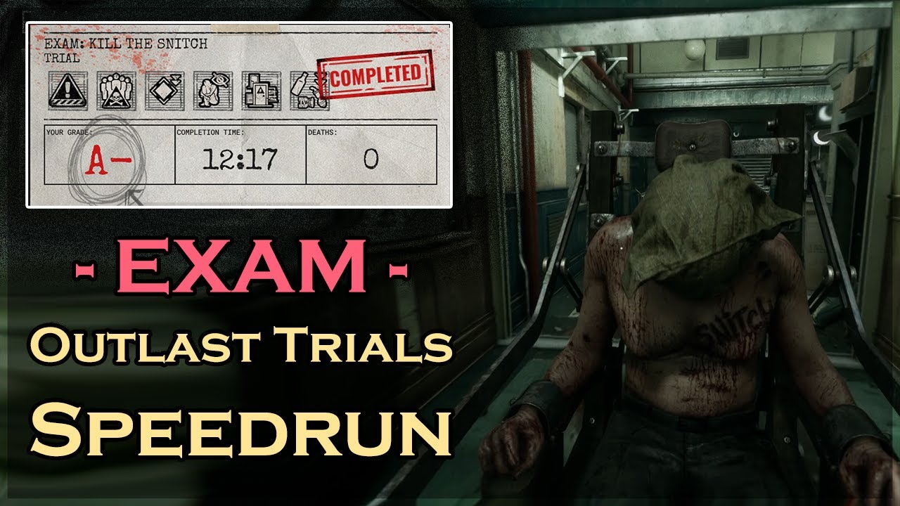 Outlast Trials - Solo Exam Speedrun [12:17] - YouTube