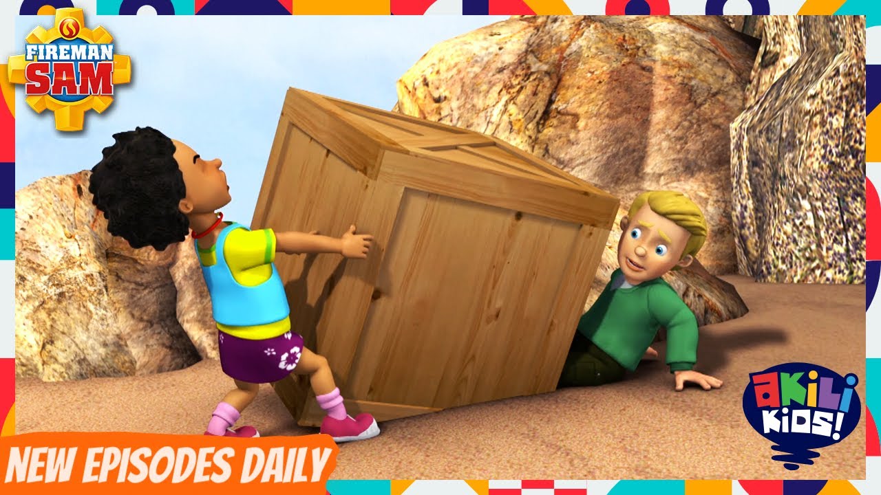 Fireman Sam | Trapped At The Beach | Akili Kids! - YouTube