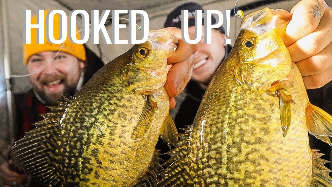 SLAB AFTER SLAB!! ( Ice Fishing 50 FOW ) - YouTube