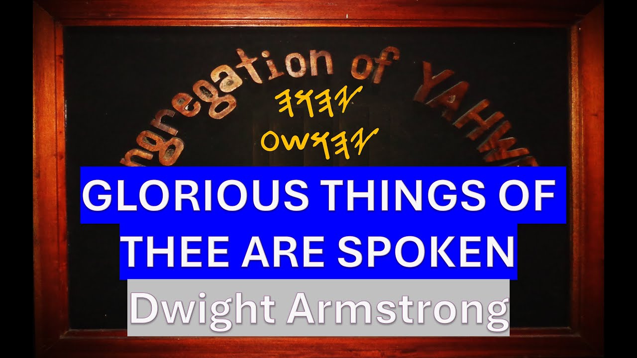 Glorious Things of Thee Has Spoken Dwight Armstrong Cover - YouTube