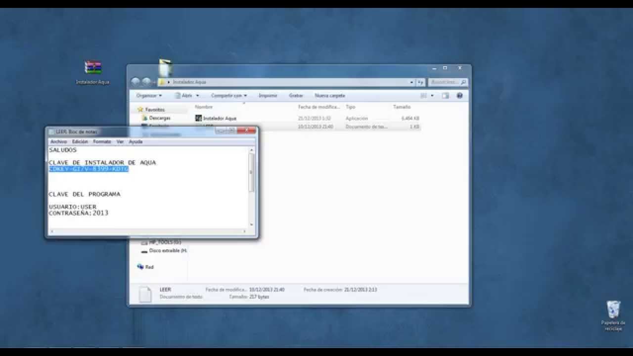 Instalacion de Aqua - YouTube