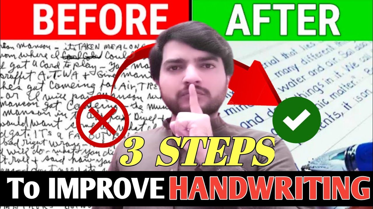 How To Improve Handwriting In Simple 3 Steps🥰🤫| Handwriting Improve ...