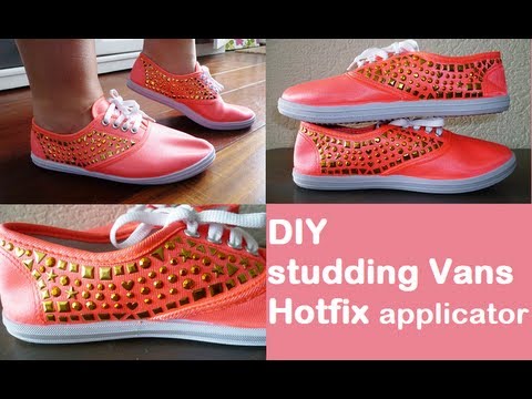 DIY studding vans hotfix applicator - YouTube