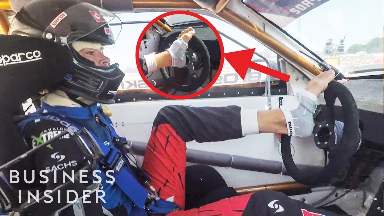 Pro Drifter Drives With His Feet - YouTube