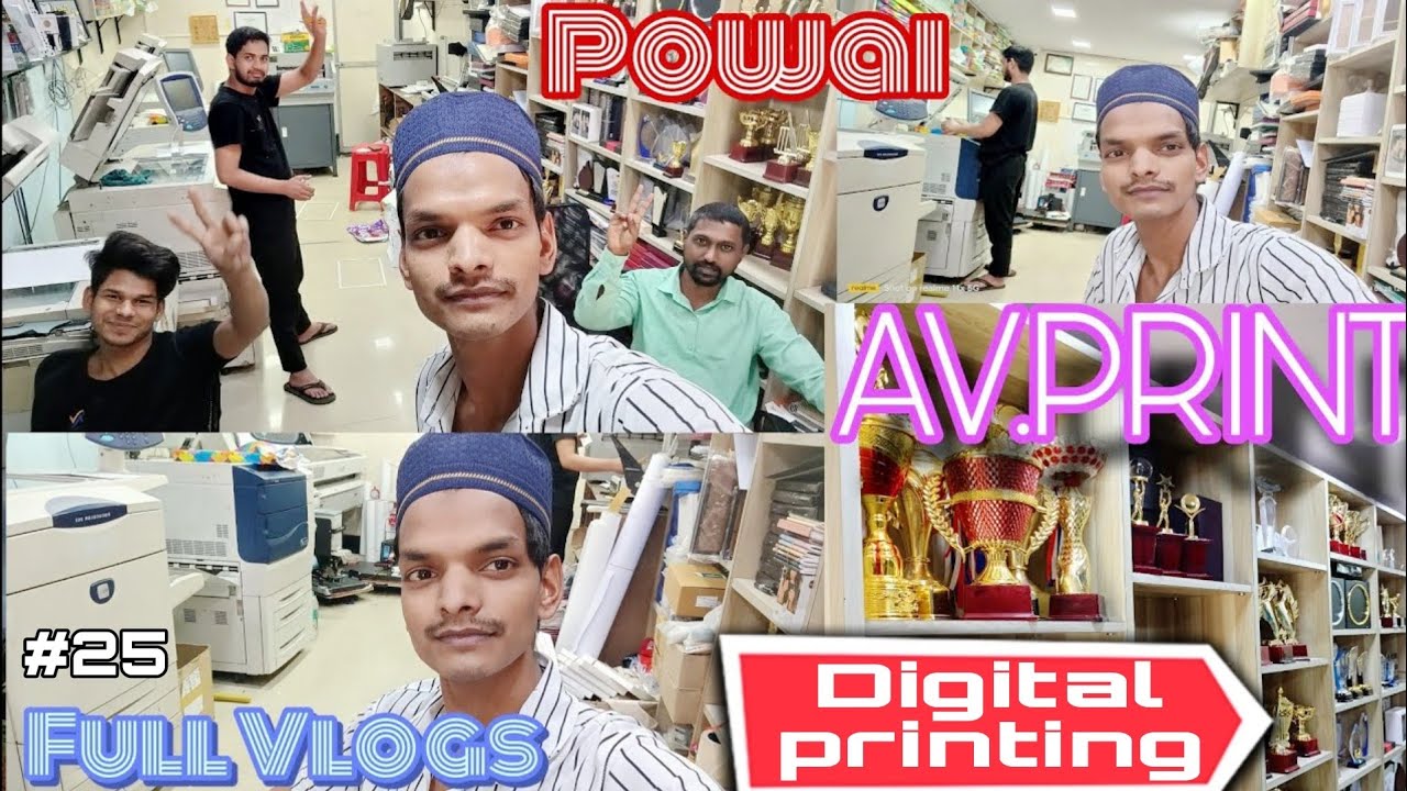 “Powai Market Mumbai Vlog – Digital Printing Business का काम कैसे चलता ...
