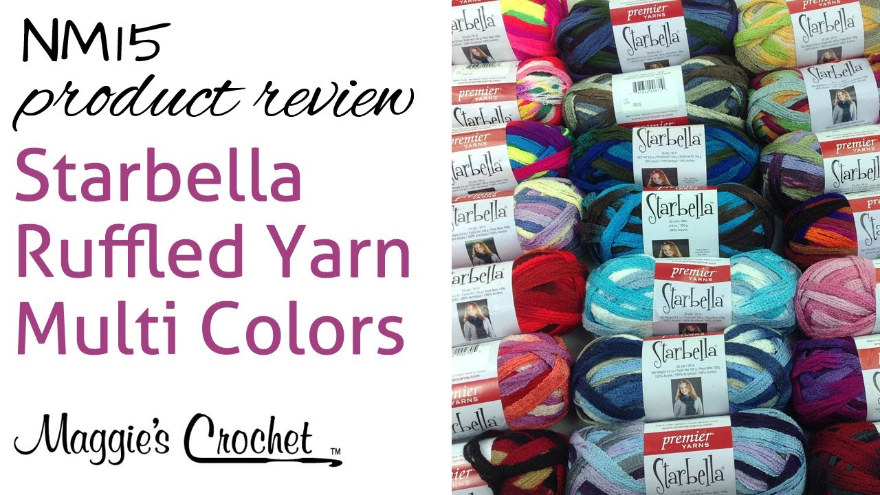 Starbella Multi Colored Ruffled Yarn NM15 Product Review - YouTube