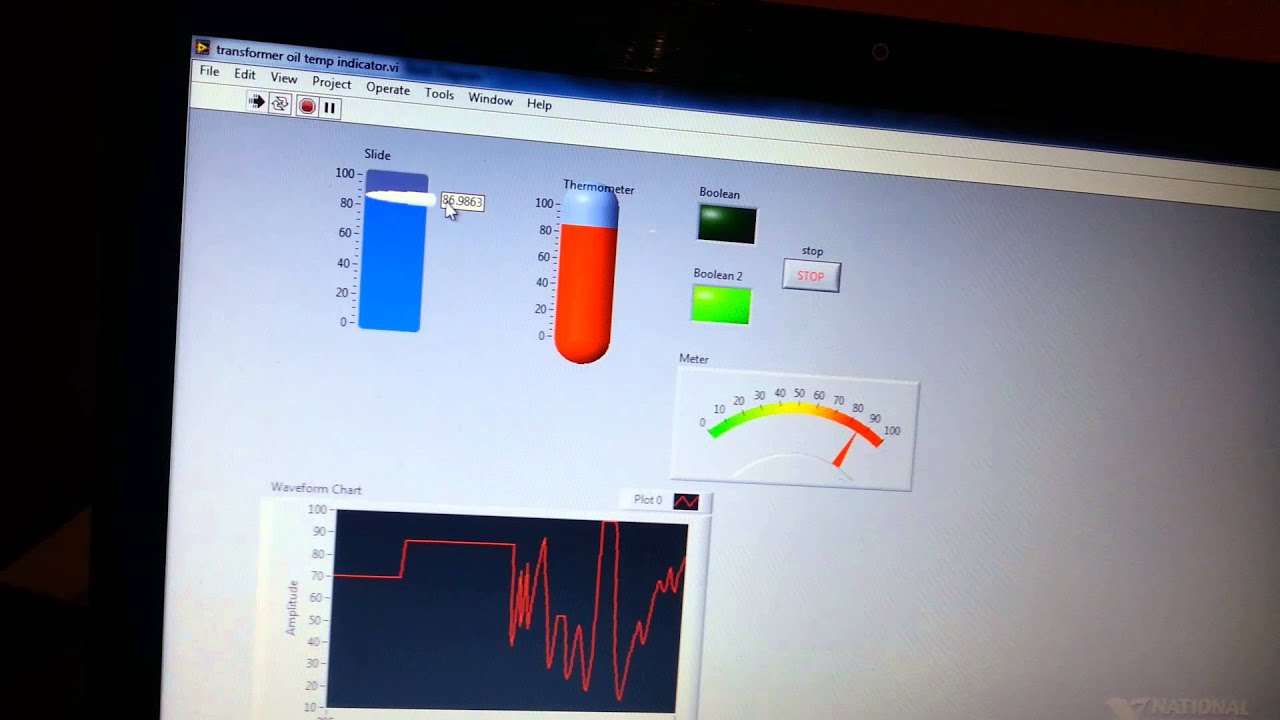 Dummy SCADA Project Transformer Oil temp indicator1 - YouTube