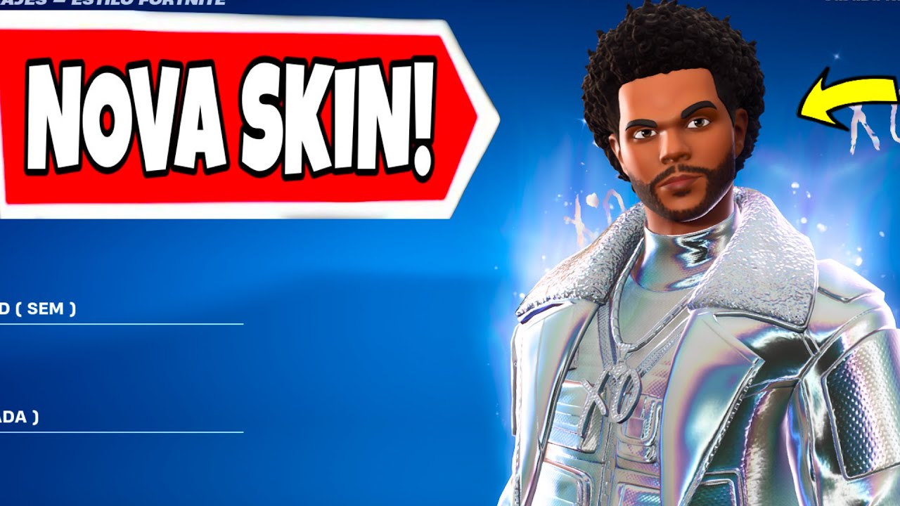 NOVA SKIN ( WEEKND PLATINA ) Loja de Hoje Fortnite 12/12 - YouTube