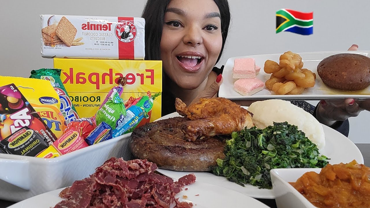 South African Foods Part 2! 🇿🇦 Rooibos Tea, Klapperys, Koeksisters ...