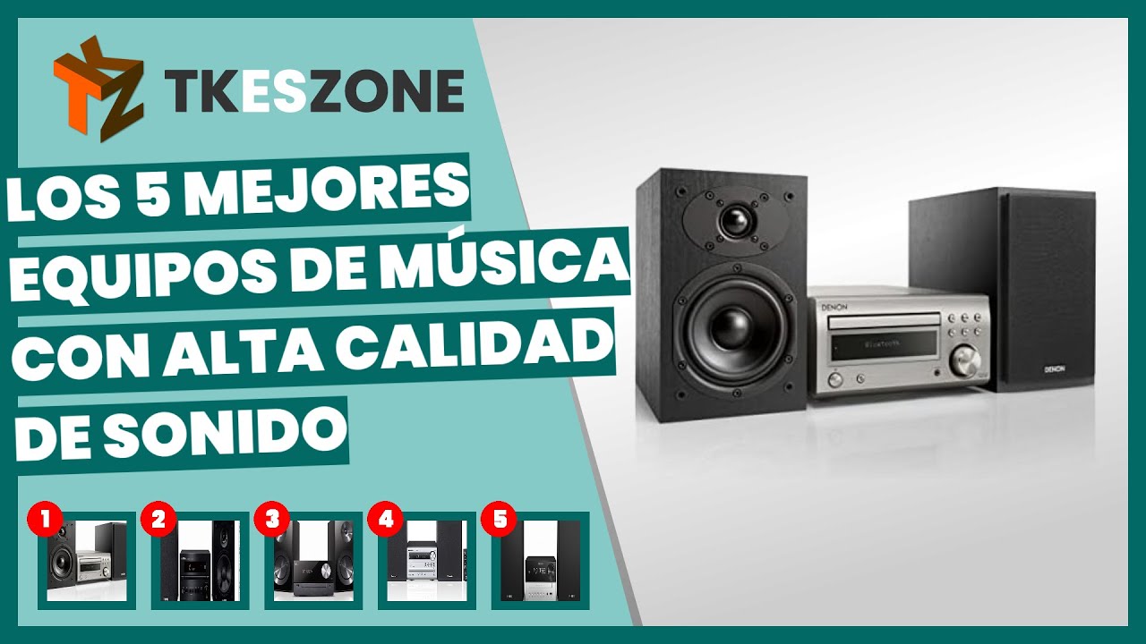 Los 5 mejores equipos de música con alta calidad de sonido - YouTube