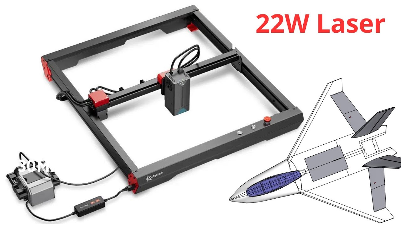 The Algo Laser ALPHA 22W | Lasercutting a Lipo Holder for the Boeing ...