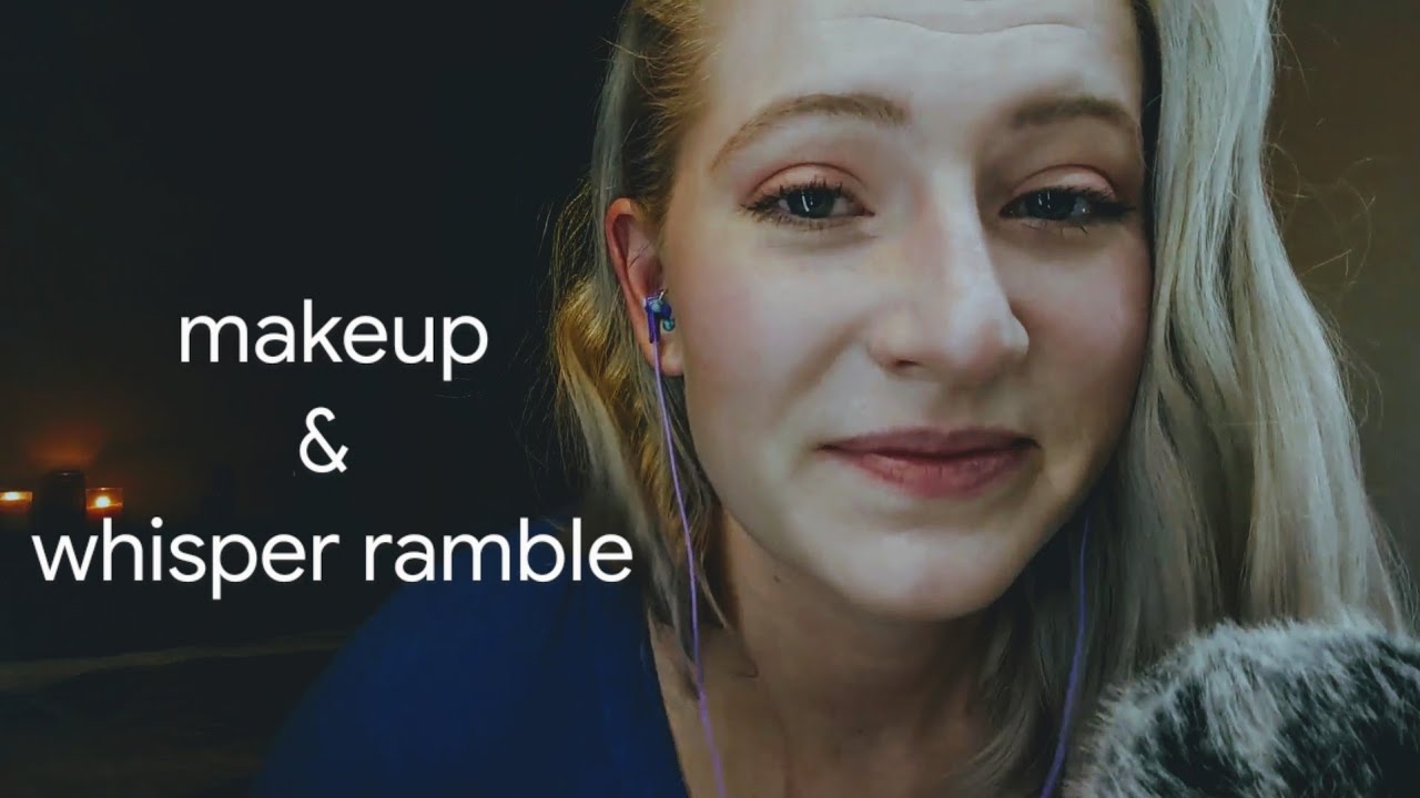 ASMR | close whisper ramble, personal attention, putting makeup on you and me - YouTube