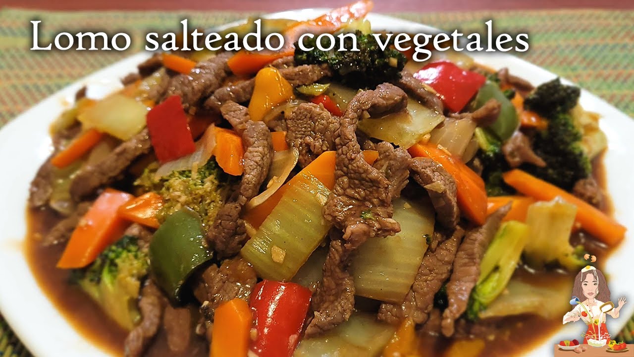 ㊗️Lomo salteado con vegetales 🈵️Receta China🈴️ - YouTube